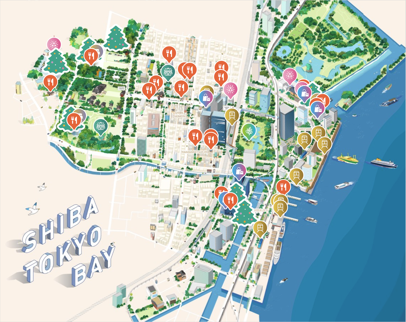 東京都港区にて「SHIBA TOKYO BAY MAP」が公開 - Stroly for Business